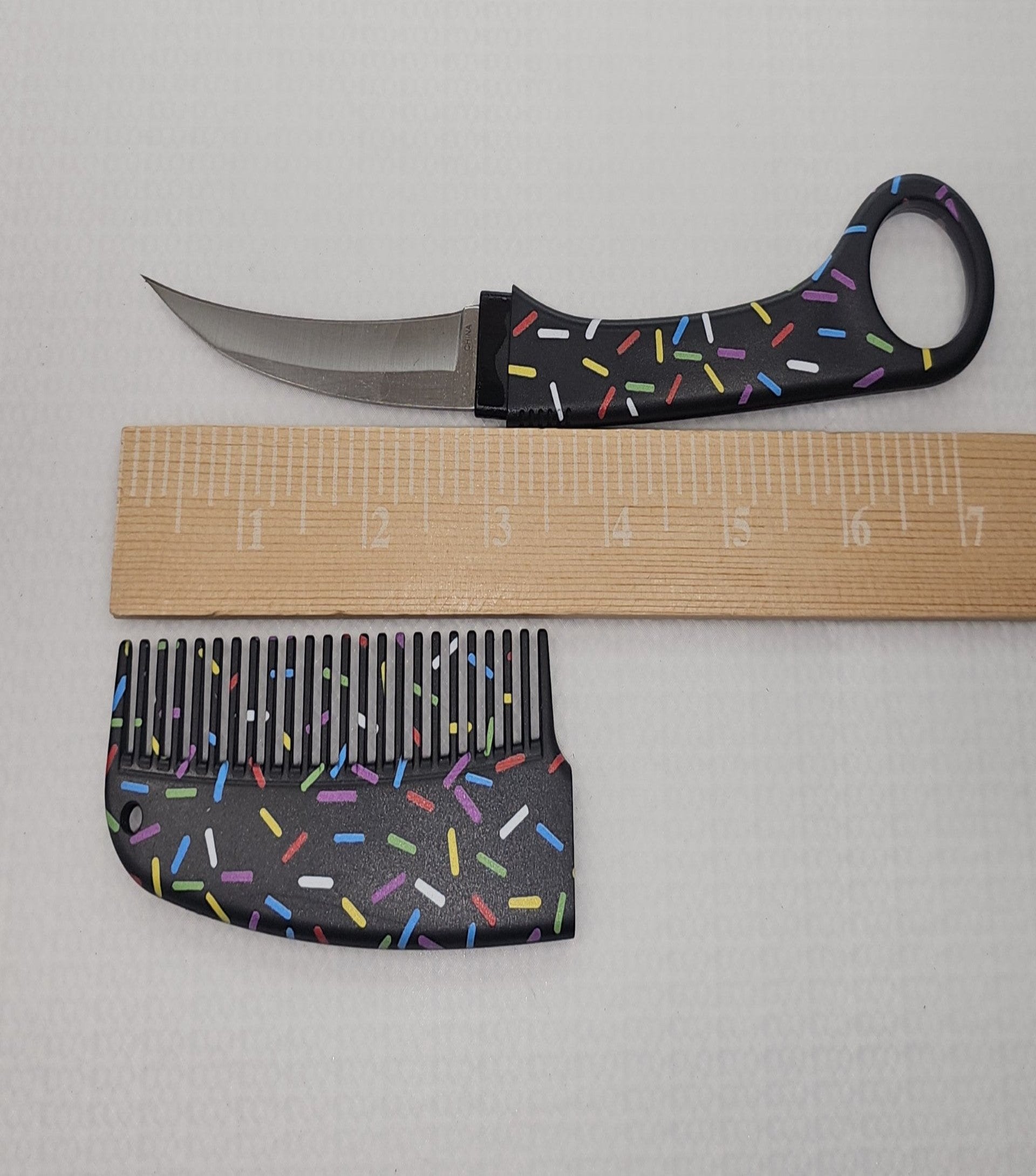 Black Sprinkle | Hair Comb | Concealed Knife – Daisy Chain Defense