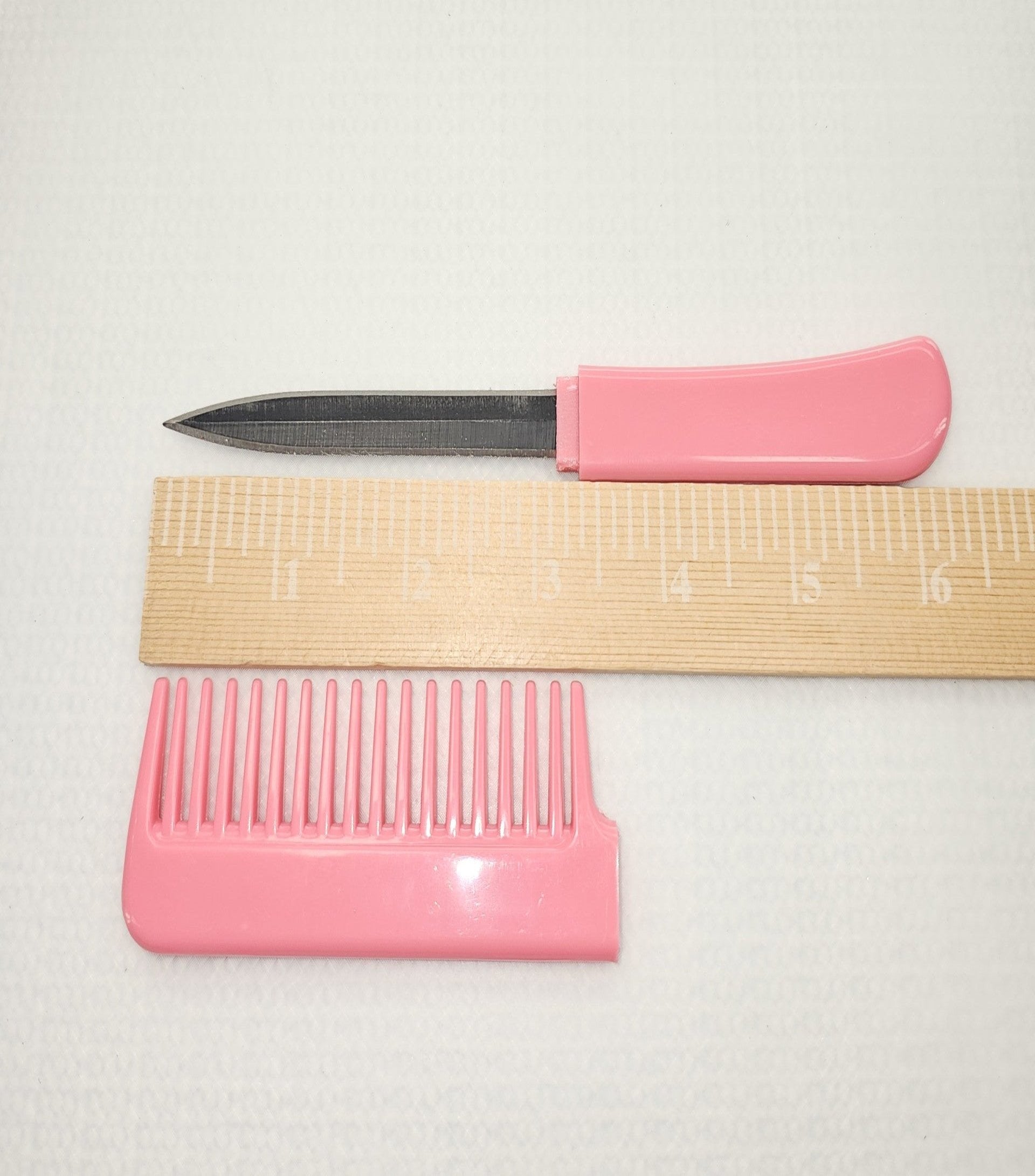 Pink | Mini Hair Comb | Concealed Knife – Daisy Chain Defense